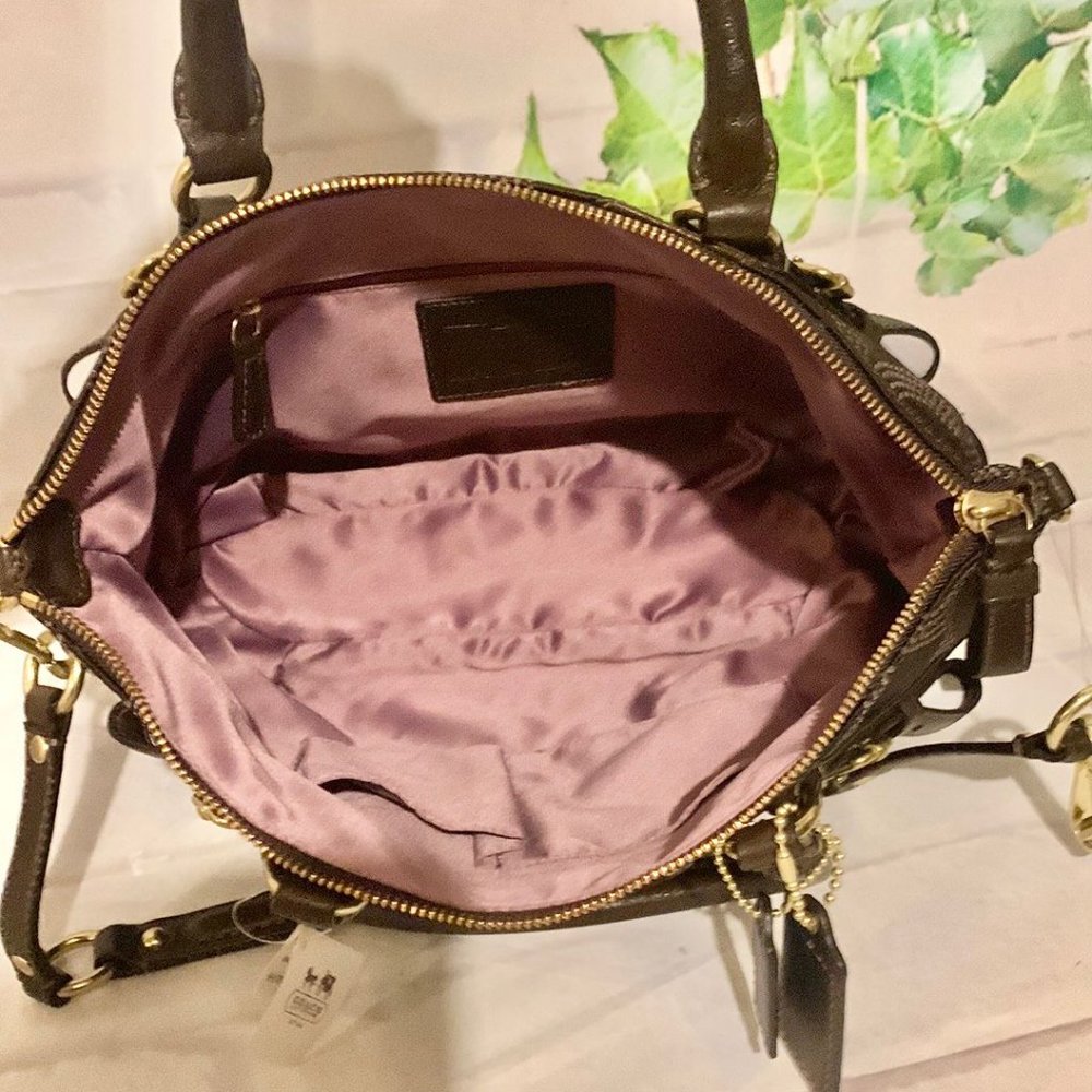 Coach 15935 Mahogany Madison Signature Logo Dot Op Ar… - Gem